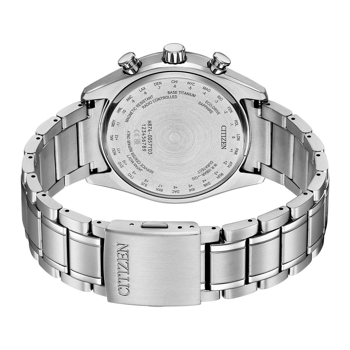 Citizen Eco-Drive Titanium Perpetual Radio Controlled Men's Watch BY10 ...