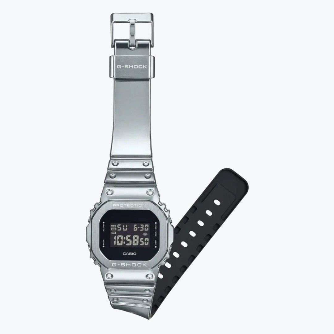 Casio G-Shock Monochrome Aesthetic Metal Bezel Men's Watch GM-5600YM-8 ...
