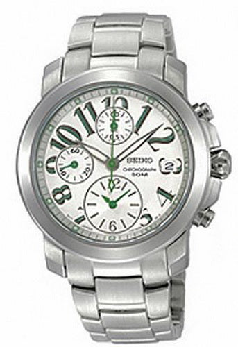 Seiko Criteria Chronograph White Dial Ladies Watch SND883P1 – Spot On Times
